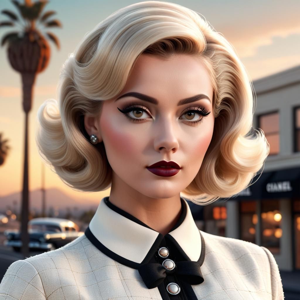 California Girl 50s - AI Generated Artwork - NightCafe Creator