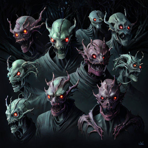 Twisted Biomechanical Horror Emerges from Dark For... - AI Art