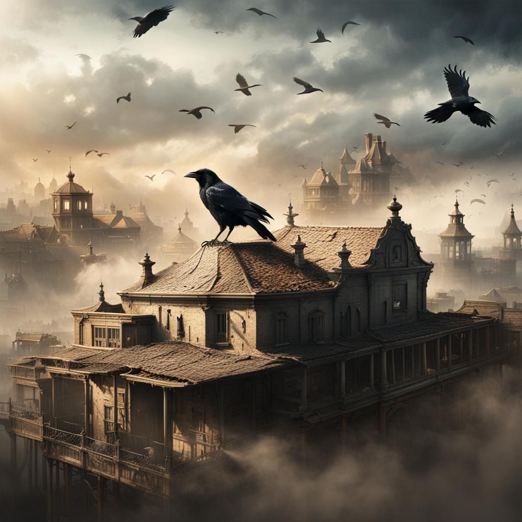 Crow - AI Generated Artwork - NightCafe Creator