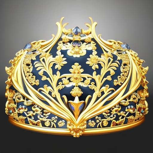 ornately detailed crown - AI Generated Artwork - NightCafe Creator