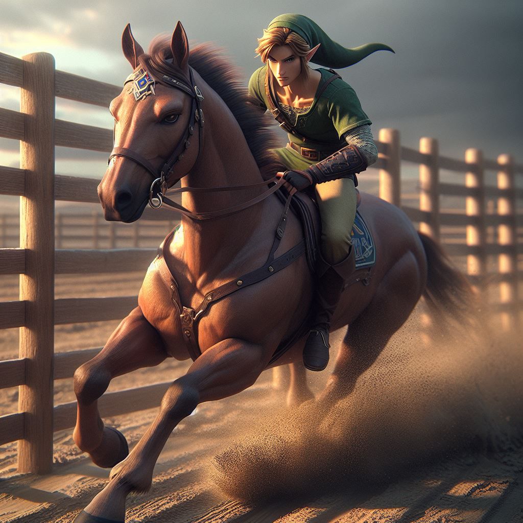 D3 Link and Epona - AI Generated Artwork - NightCafe Creator