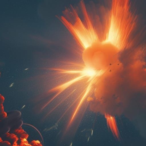 space-ex rocket catastrophic explosion in atmosphere disintegrating ...