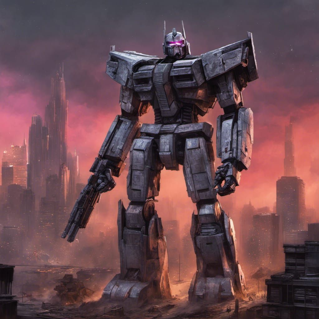 80s Megatron In Robot Form Leader of The Decepticons Epic cinematic ...