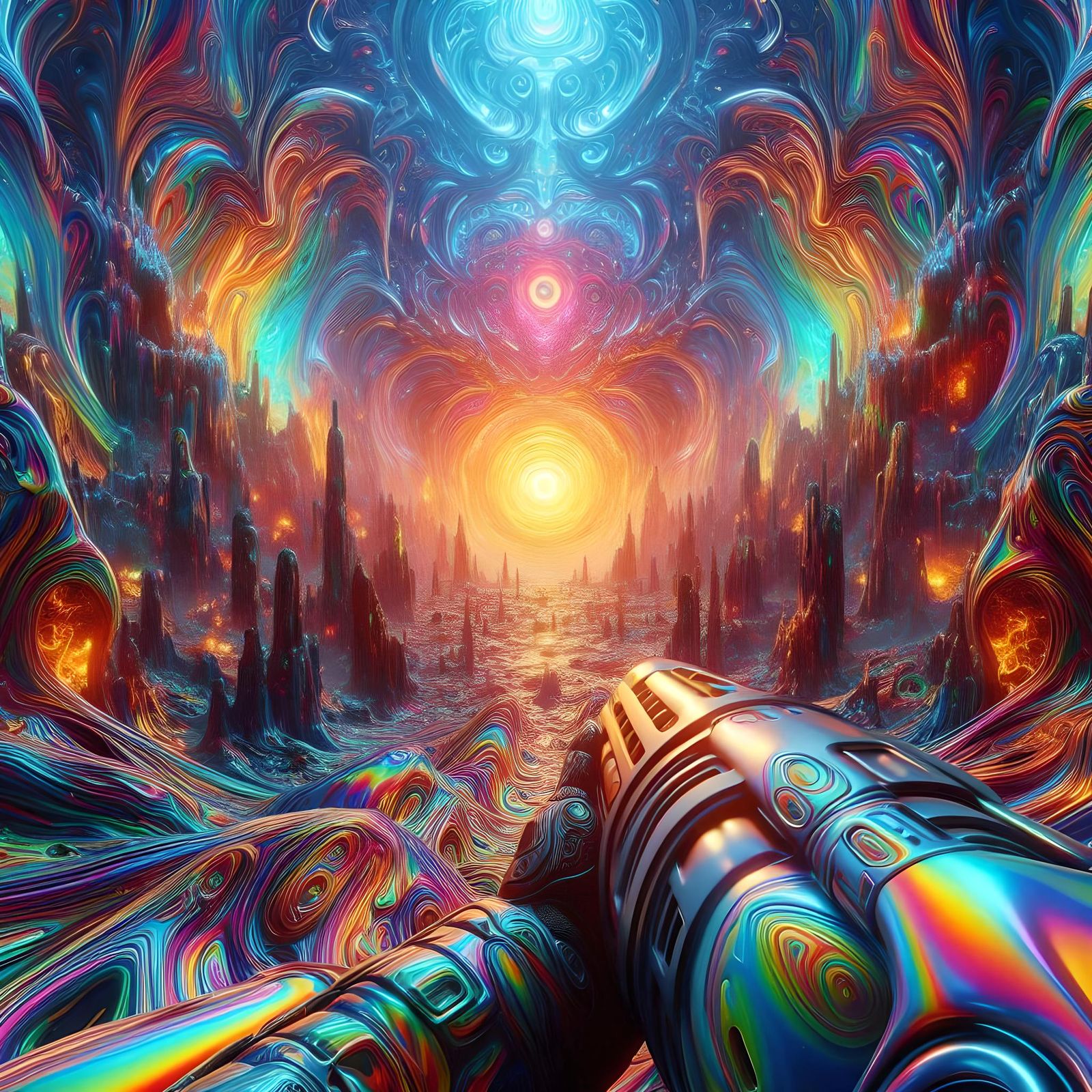 Psychedelic Doom - AI Generated Artwork - NightCafe Creator