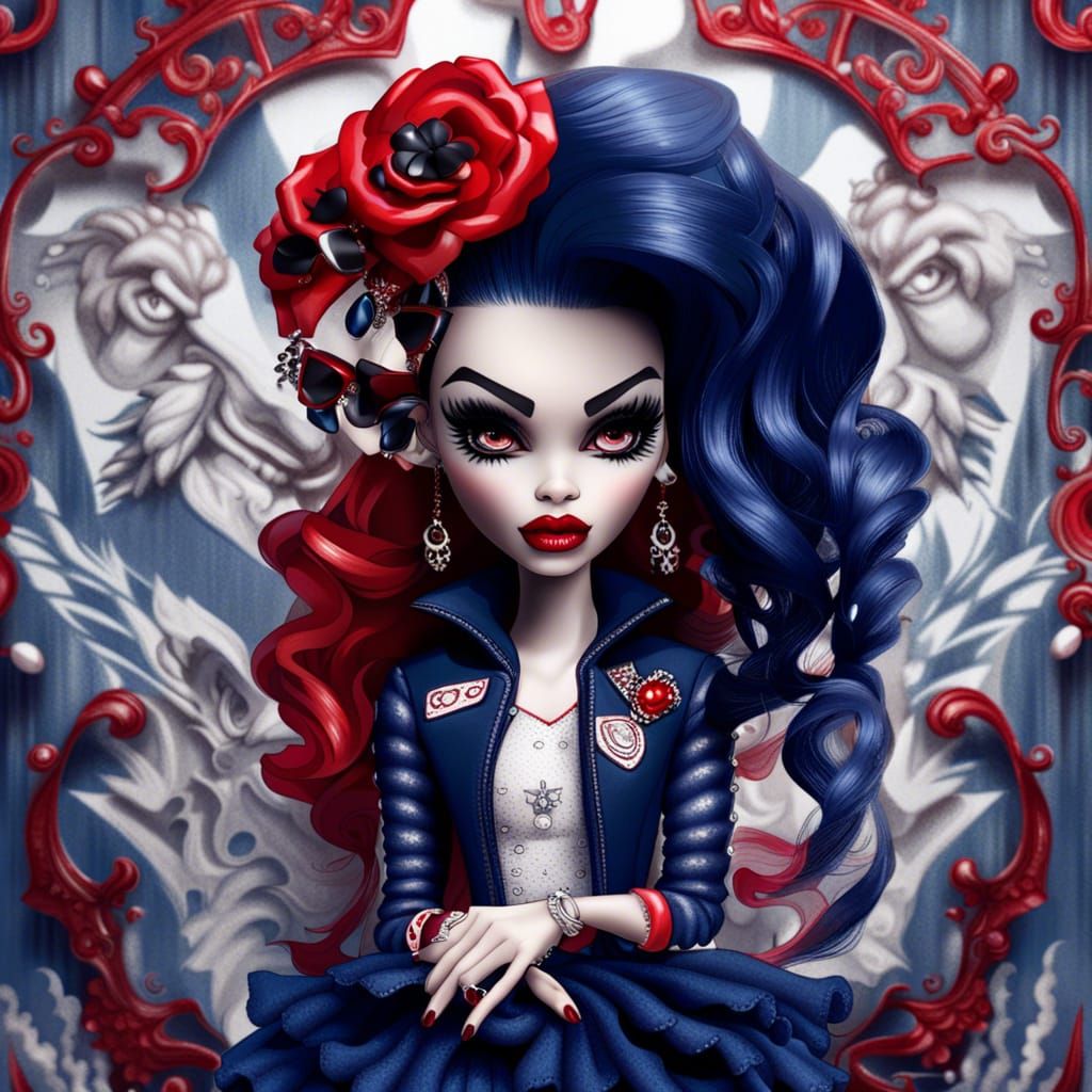 Rockabilly Vampire - AI Generated Artwork - NightCafe Creator
