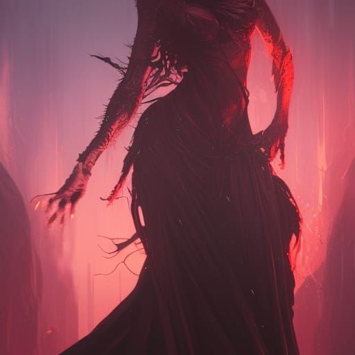 Blood witch - AI Generated Artwork - NightCafe Creator