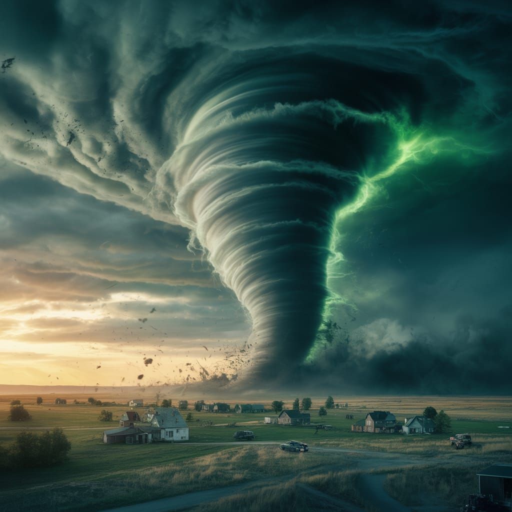 Twisters The Movie - Terrifying Tornado Movie Poster: Impend...