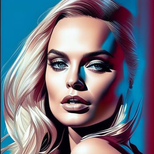 Margot Robbie - AI Generated Artwork - NightCafe Creator