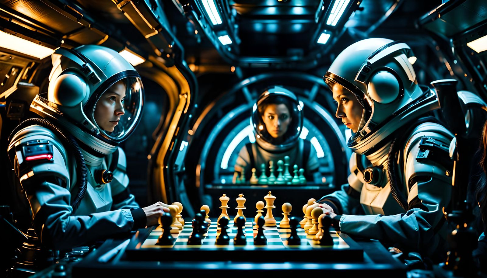 Capsule chess - AI Generated Artwork - NightCafe Creator