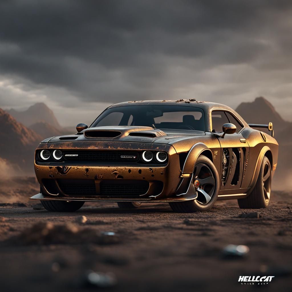 Dodge Hellcat made from Watch Parts - AI Generated Artwork - NightCafe ...