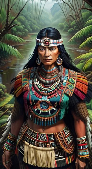Aztec Woman - AI Generated Artwork - NightCafe Creator