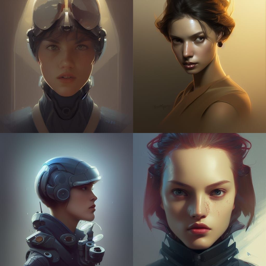 Future Women in space suits? - AI Generated Artwork - NightCafe Creator