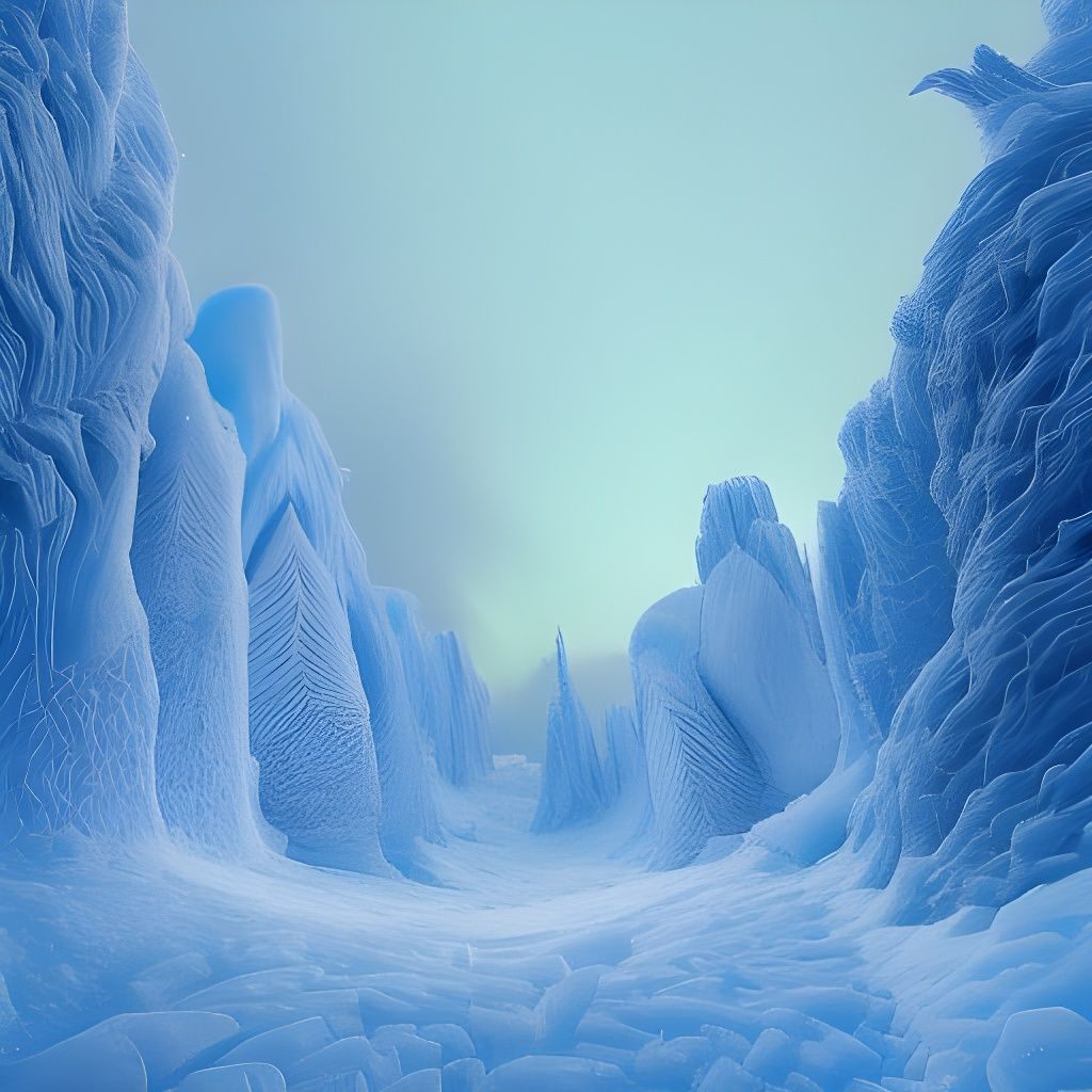 The Frozen Path - AI Generated Artwork - NightCafe Creator