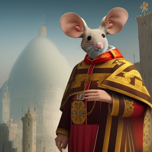Pope Francis how mouse - AI Generated Artwork - NightCafe Creator
