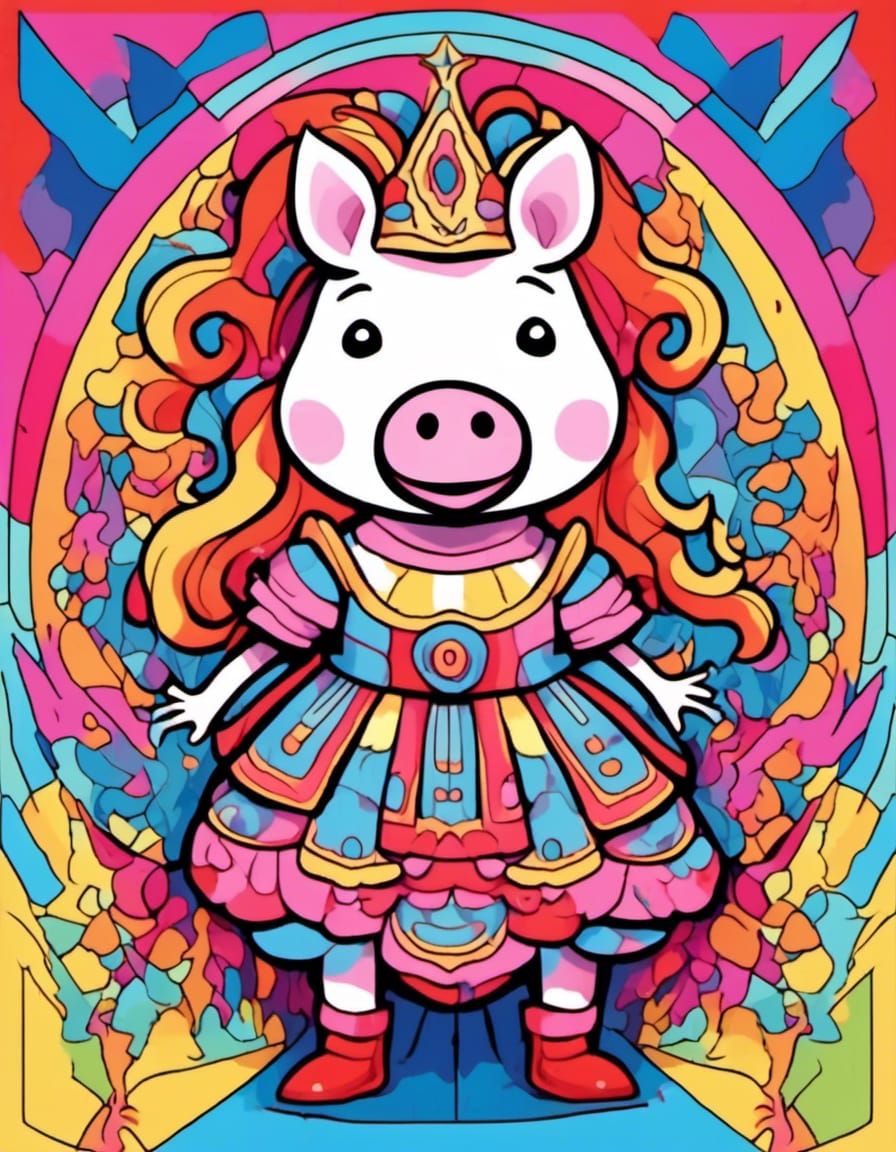 Pig princess - AI Generated Artwork - NightCafe Creator