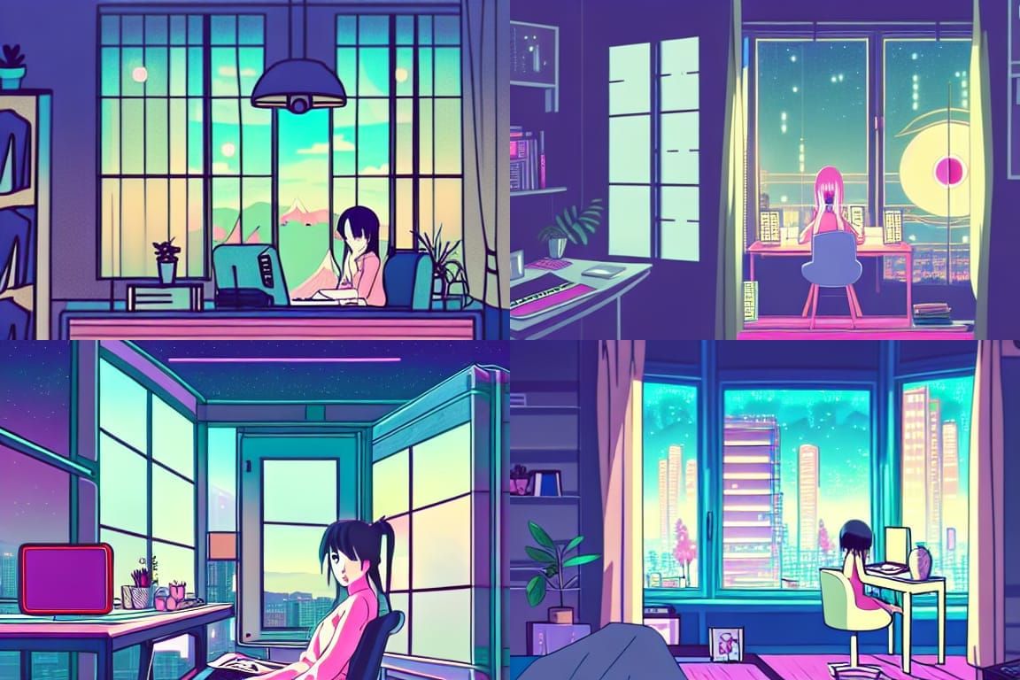 Lofi Girl - AI Generated Artwork - NightCafe Creator