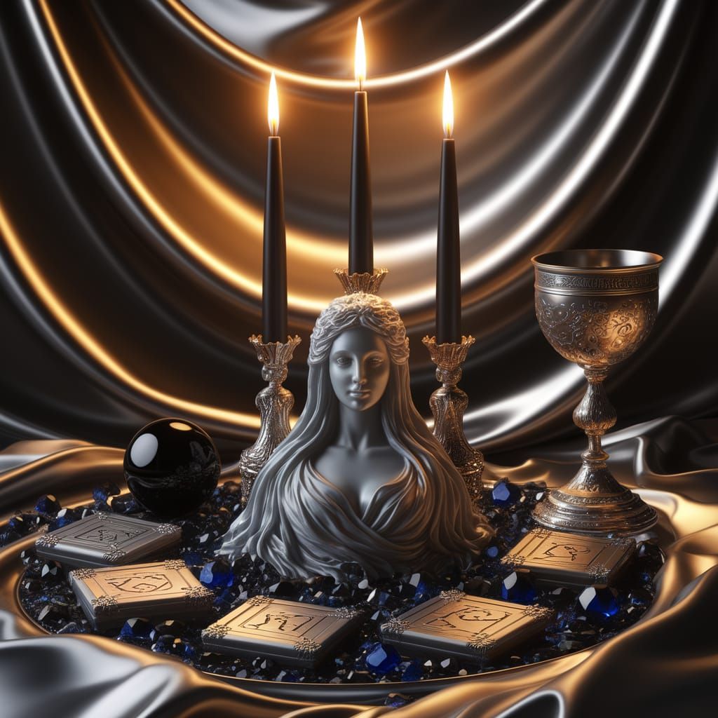 Glorious Hekate Altar - Mystical Hekate Altar in Luxurious S...