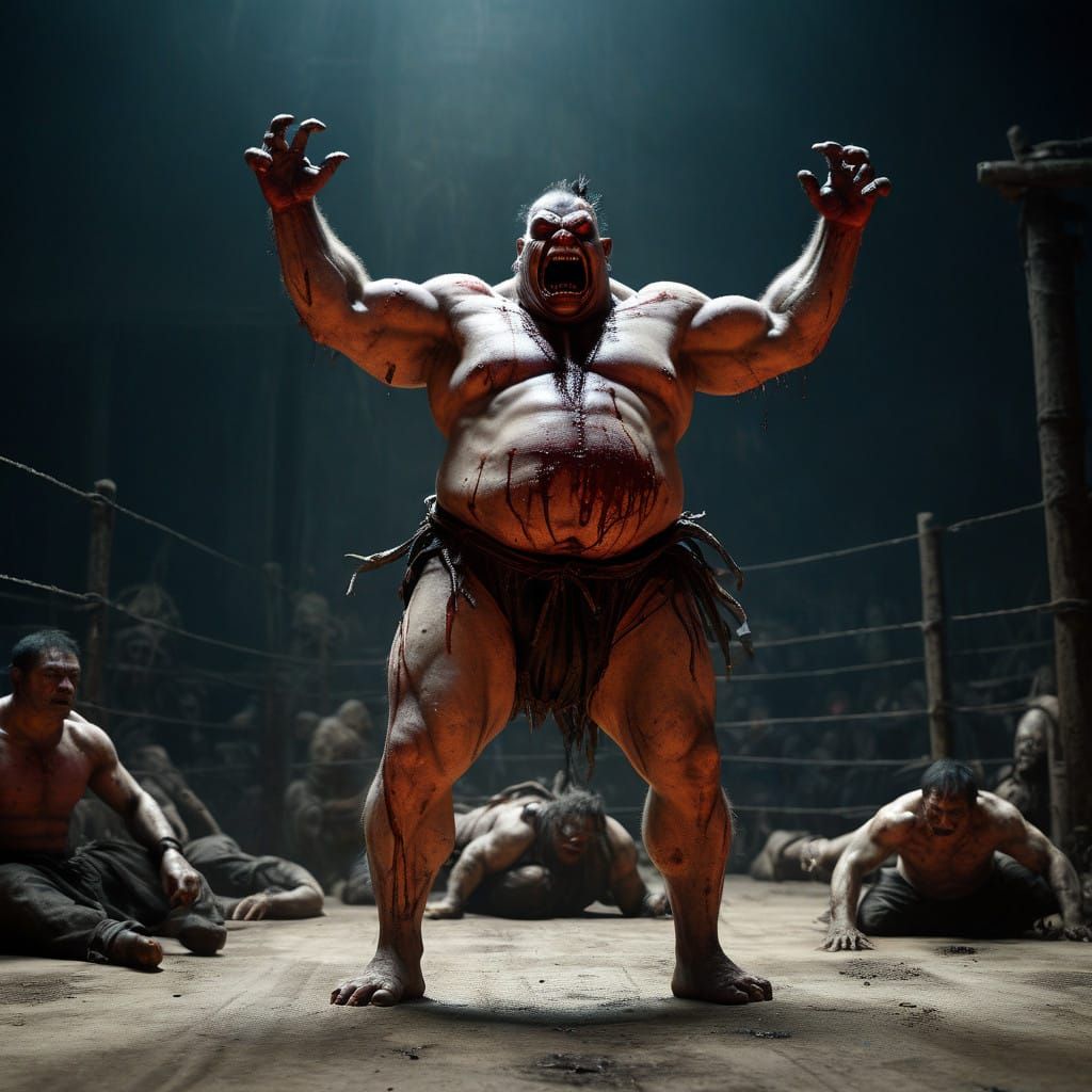 Zombie Monkey Monster Clown Sumo Wrestler