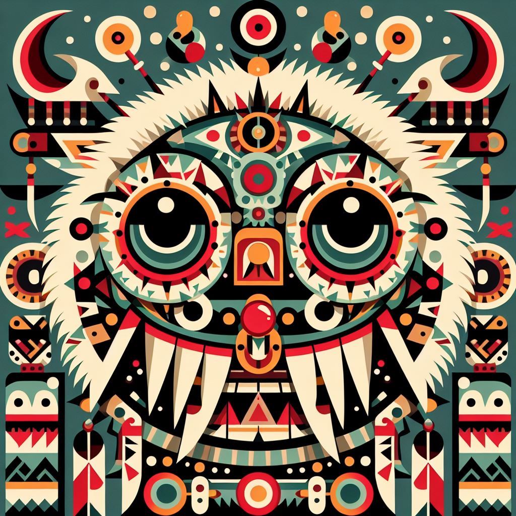 Tribal pattern - AI Generated Artwork - NightCafe Creator