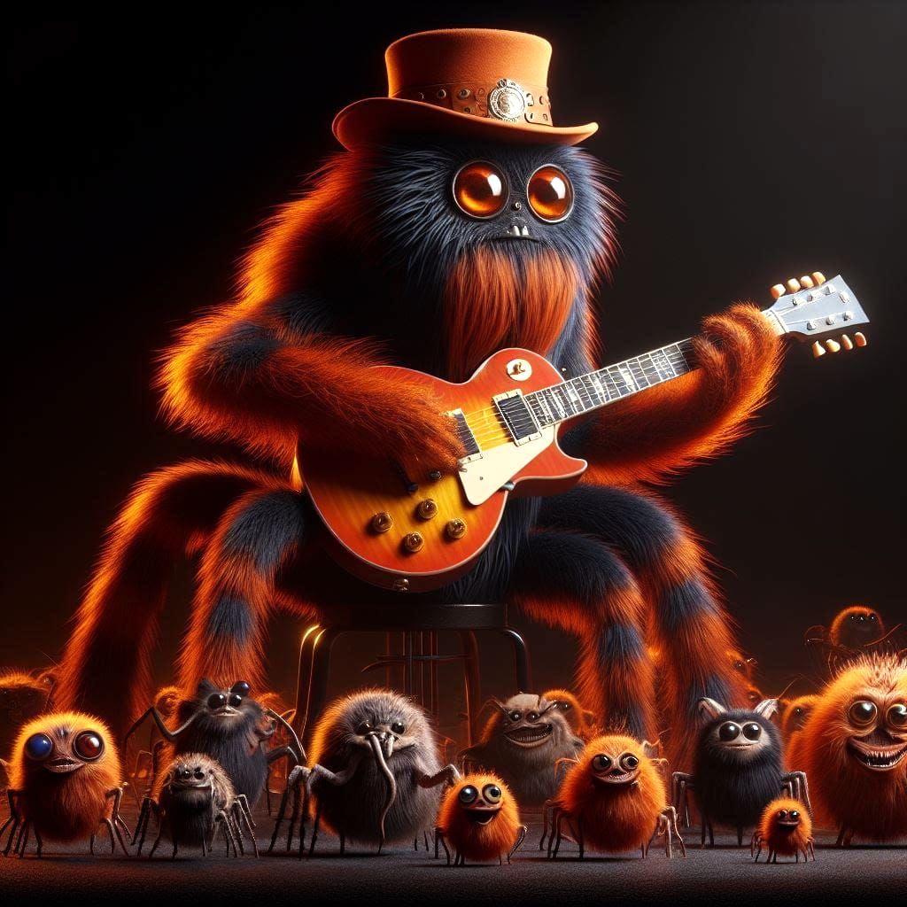 Tarantula Blues - AI Generated Artwork - NightCafe Creator