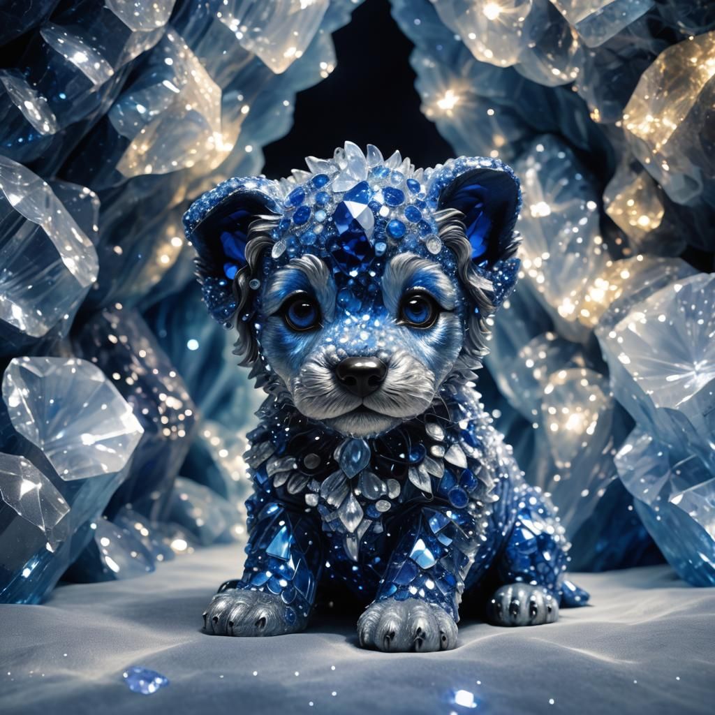 SAPPHIRE PUPPY - AI Generated Artwork - NightCafe Creator