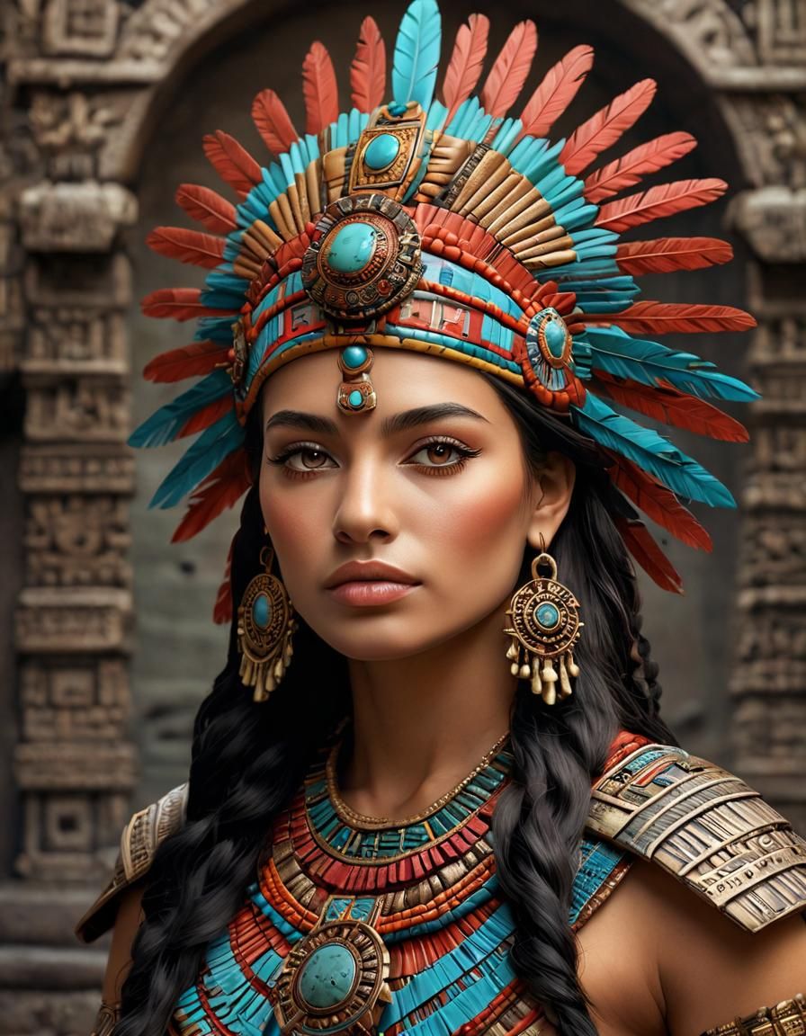 Aztec Queen - AI Generated Artwork - NightCafe Creator