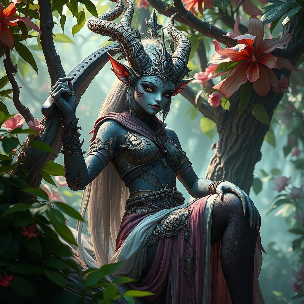 Enchanted Fantasy Creature in Whimsical, Peter Moh... - AI Art