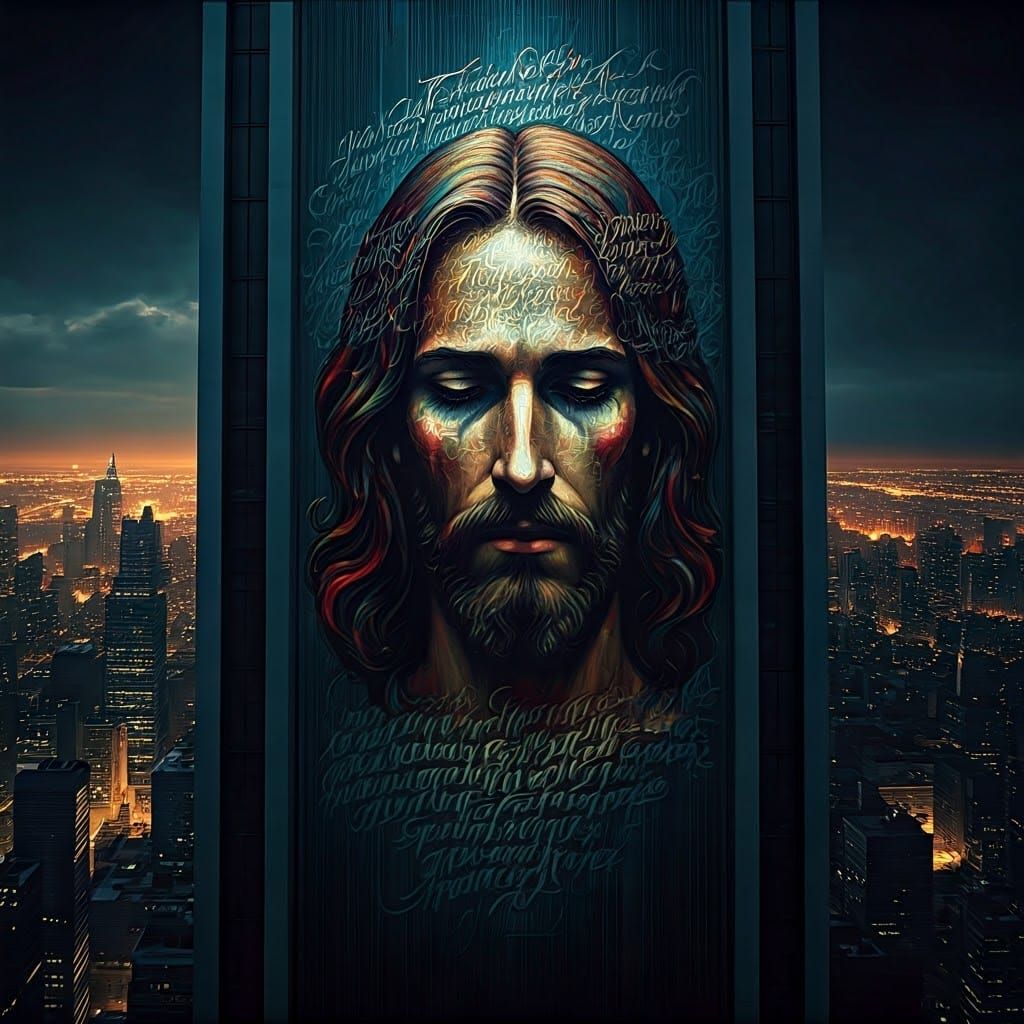 Lord Jesus - Ethereal Jesus Christ Art Piece Unveiled on Sky...