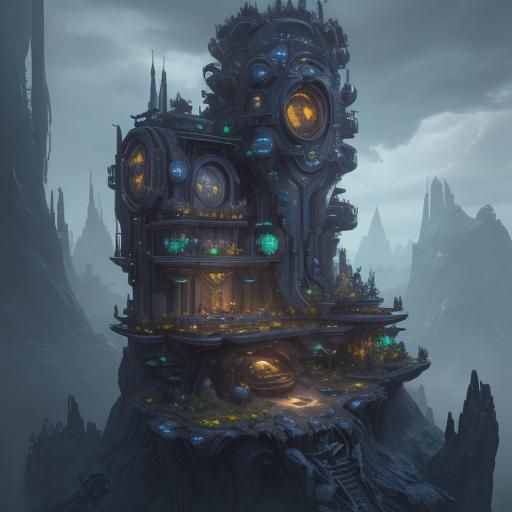 a futuristic minion house - AI Generated Artwork - NightCafe Creator