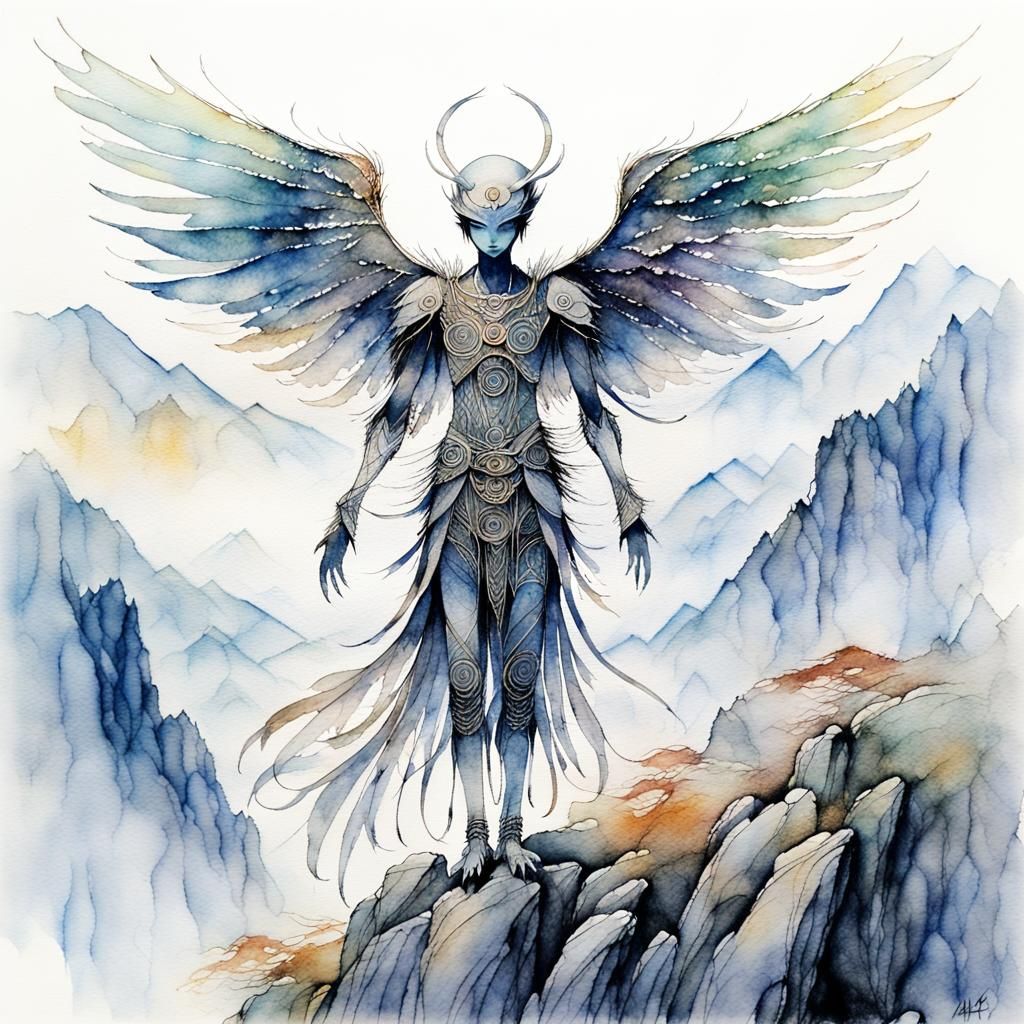 Harpy Prince Lona - Ethereal Fantasy Prince Descends from th...