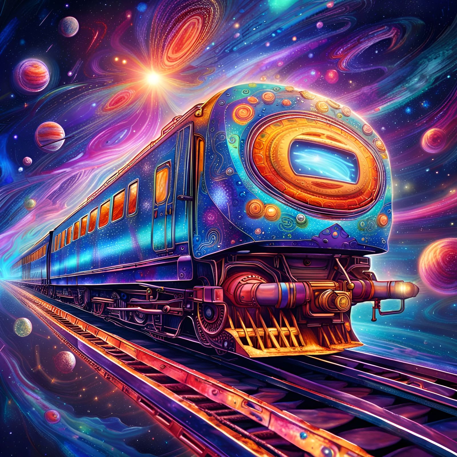 Interdimensional Train - AI Generated Artwork - NightCafe Creator