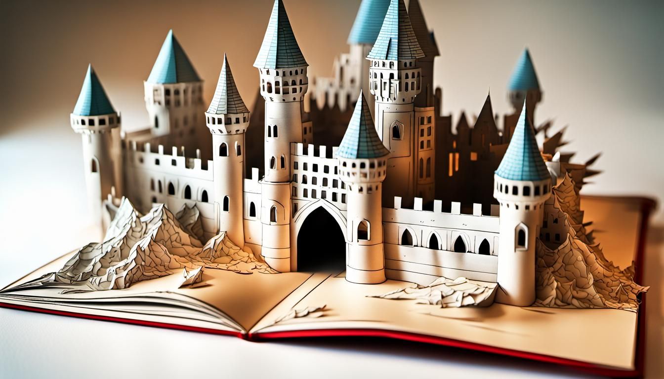 Paper castle - AI Generated Artwork - NightCafe Creator