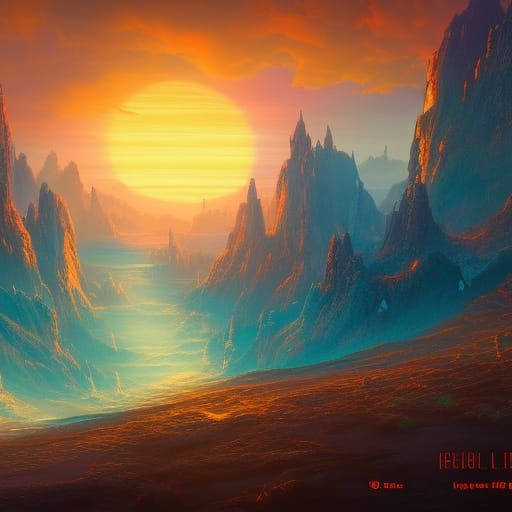 colorfull sunset - AI Generated Artwork - NightCafe Creator