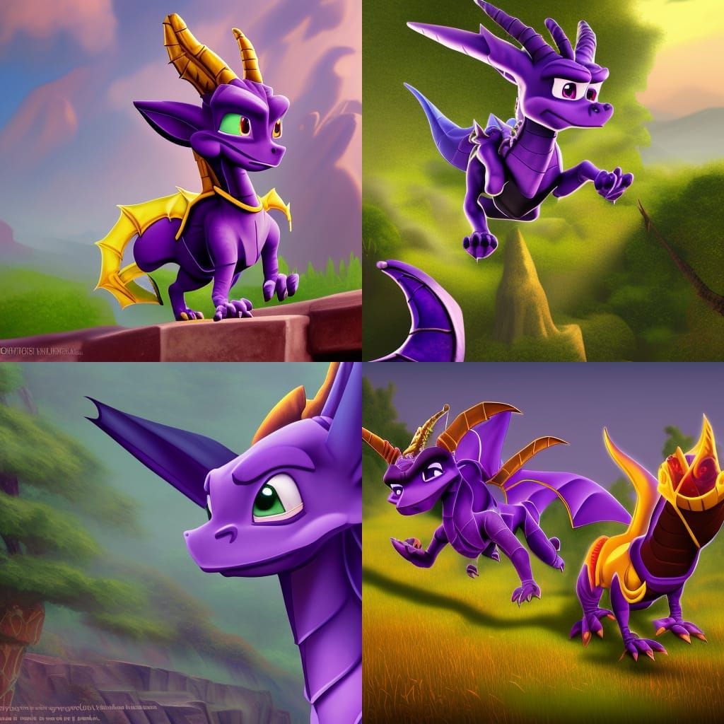 Spyro - AI Generated Artwork - NightCafe Creator