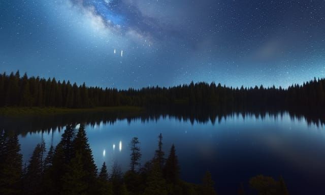 Night Sky 02 - AI Generated Artwork - NightCafe Creator