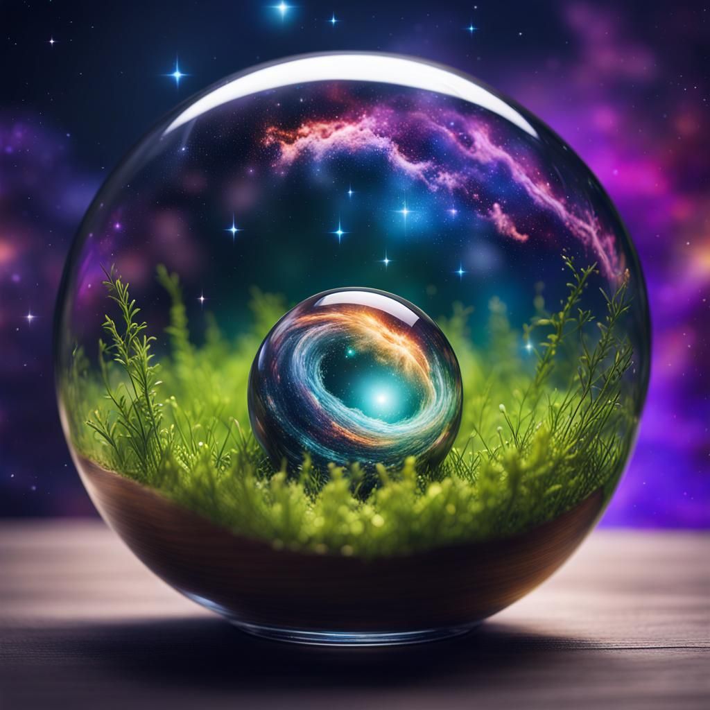 Galaxy within galaxy - AI Generated Artwork - NightCafe Creator