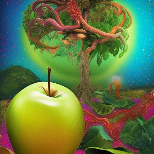 Rotten Apple in the Garden of Eden - AI Generated Artwork - NightCafe ...