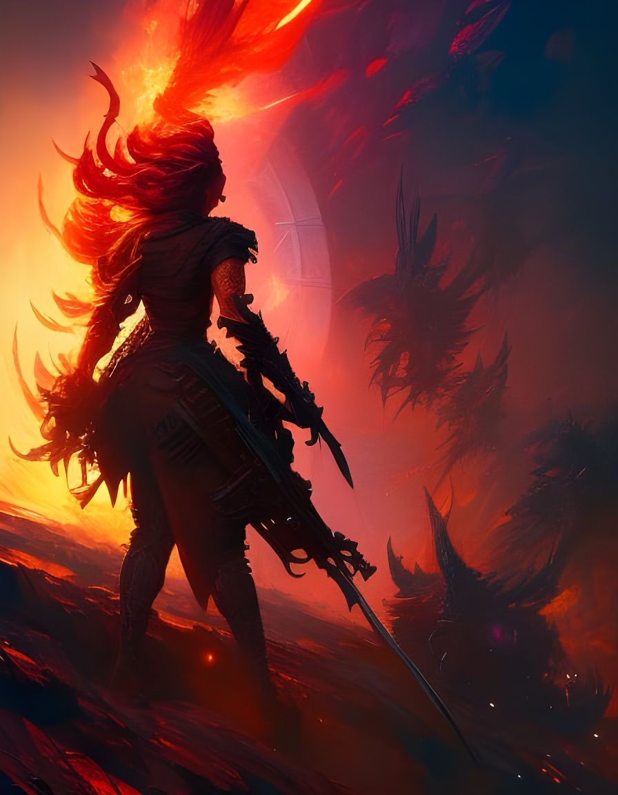 Fighting my Shadow's - AI Generated Artwork - NightCafe Creator