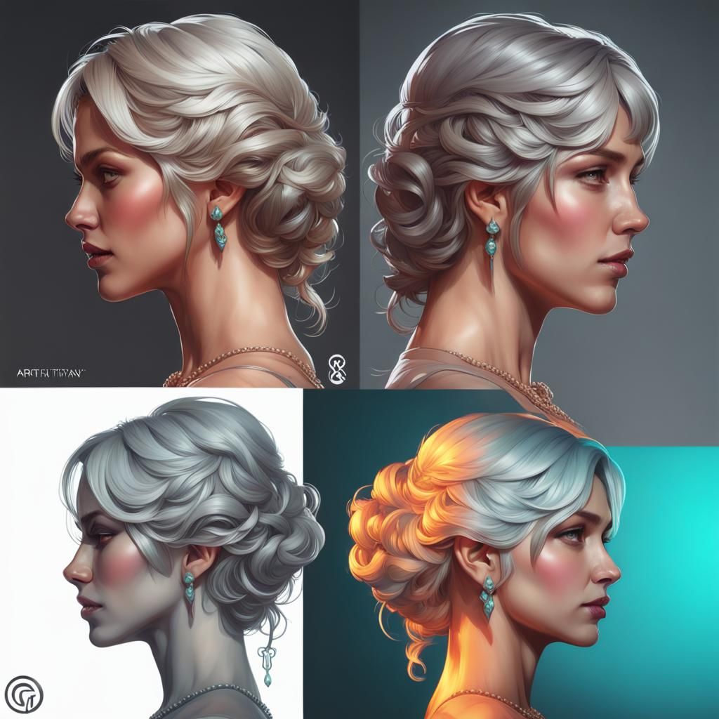 large backside tiffany head and backside portrait, 8k resolution ...