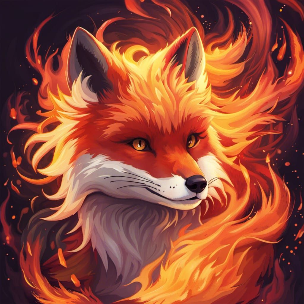 Fire fox - AI Generated Artwork - NightCafe Creator