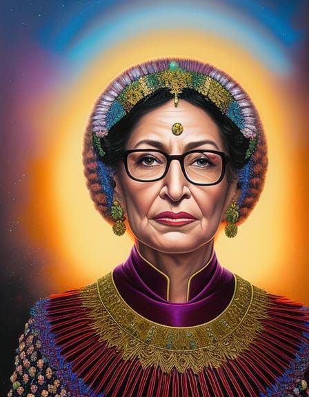 How RBG Made Old Age Look Cool - AI Generated Artwork - NightCafe Creator