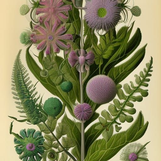 Botany Illustration - AI Generated Artwork - NightCafe Creator