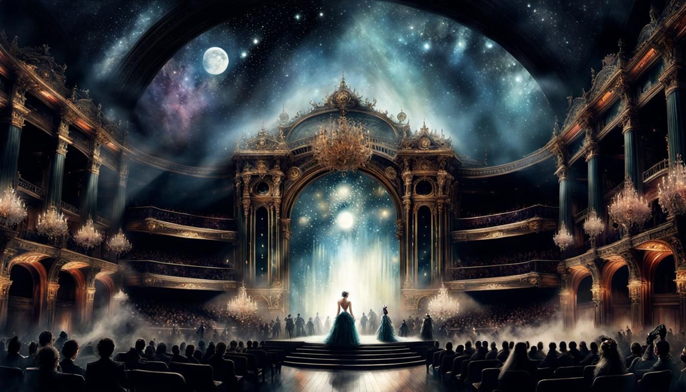 Beautiful Night at the Opera - AI Generated Artwork - NightCafe Creator