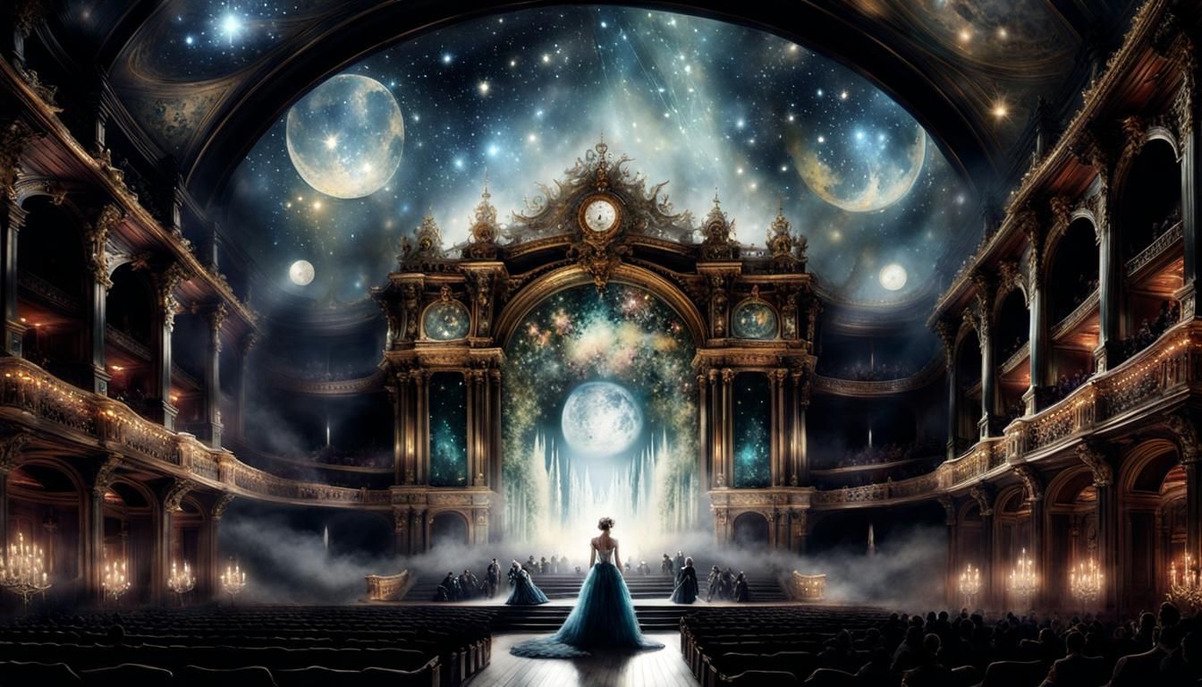 Beautiful Night at the Opera - AI Generated Artwork - NightCafe Creator
