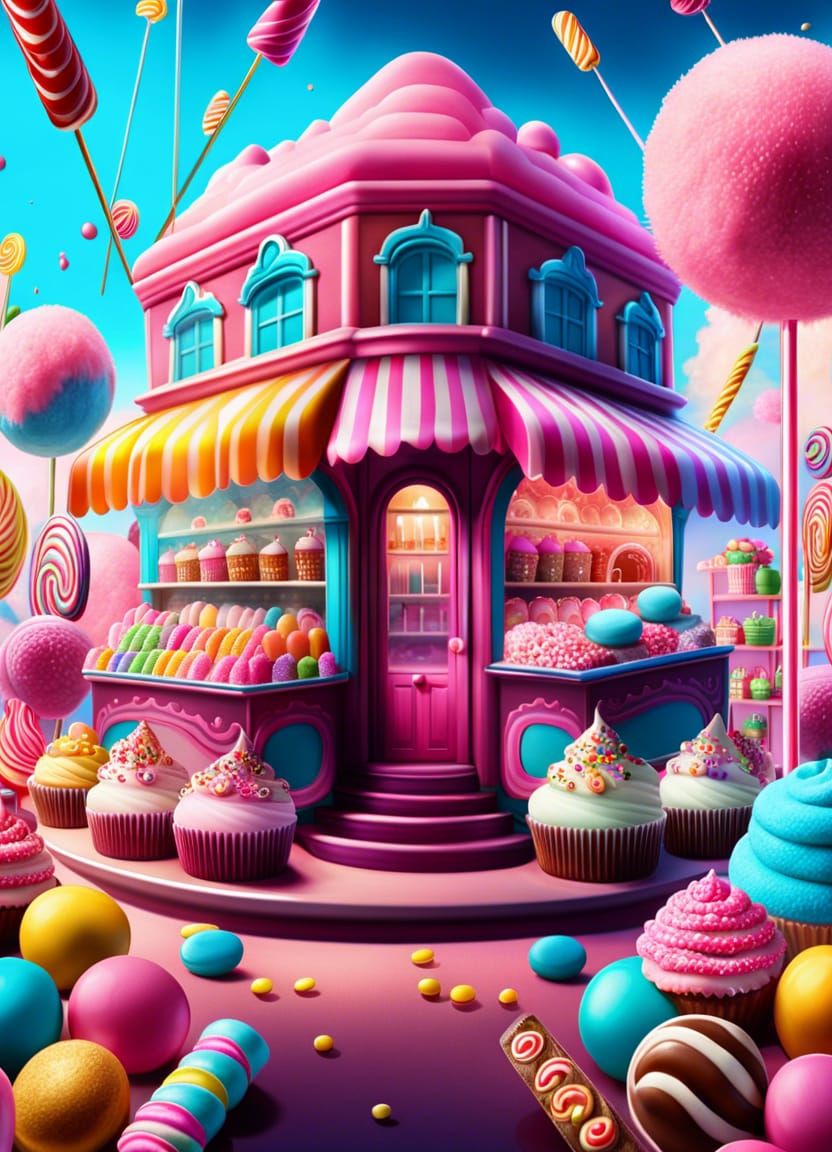 Candy Shop! - AI Generated Artwork - NightCafe Creator