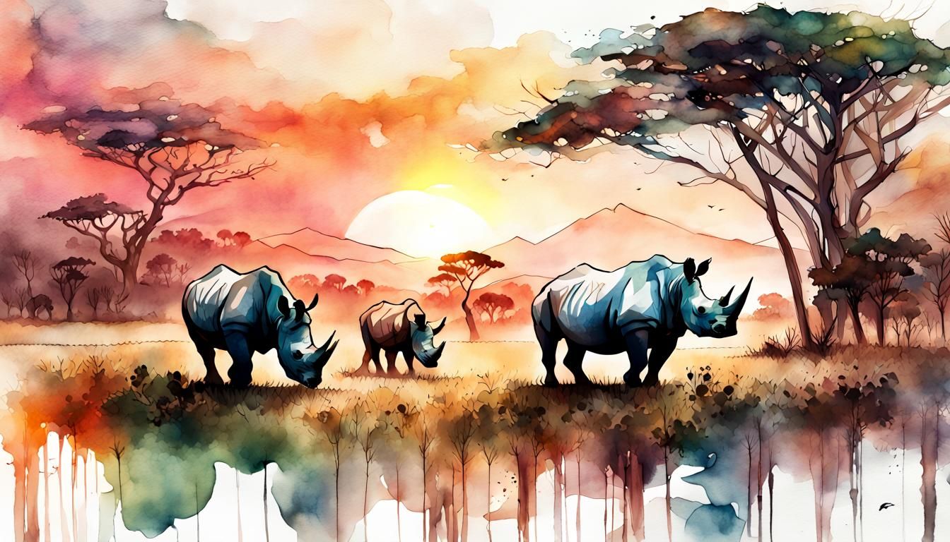 Kaziranga National Park in India - AI Generated Artwork - NightCafe Creator