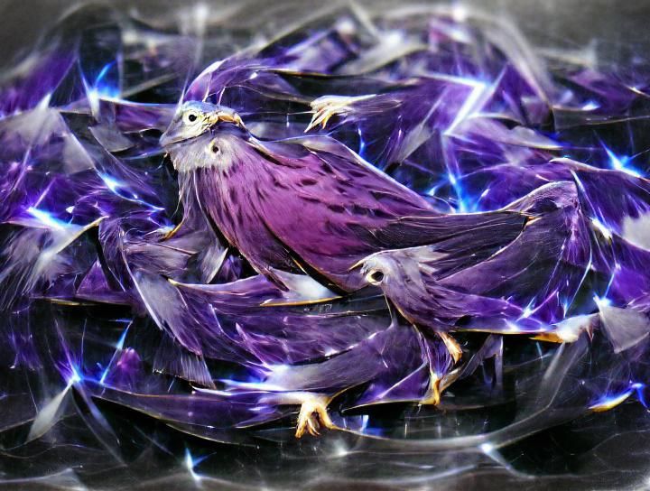 Purple Merlin - AI Generated Artwork - NightCafe Creator