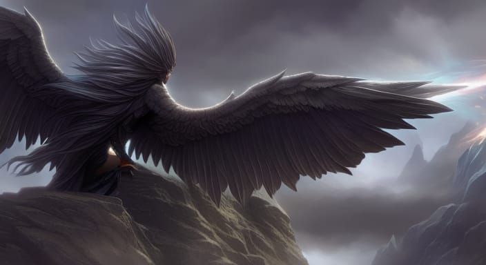 Fallen Angel Magic The Gathering art - AI Generated Artwork - NightCafe ...