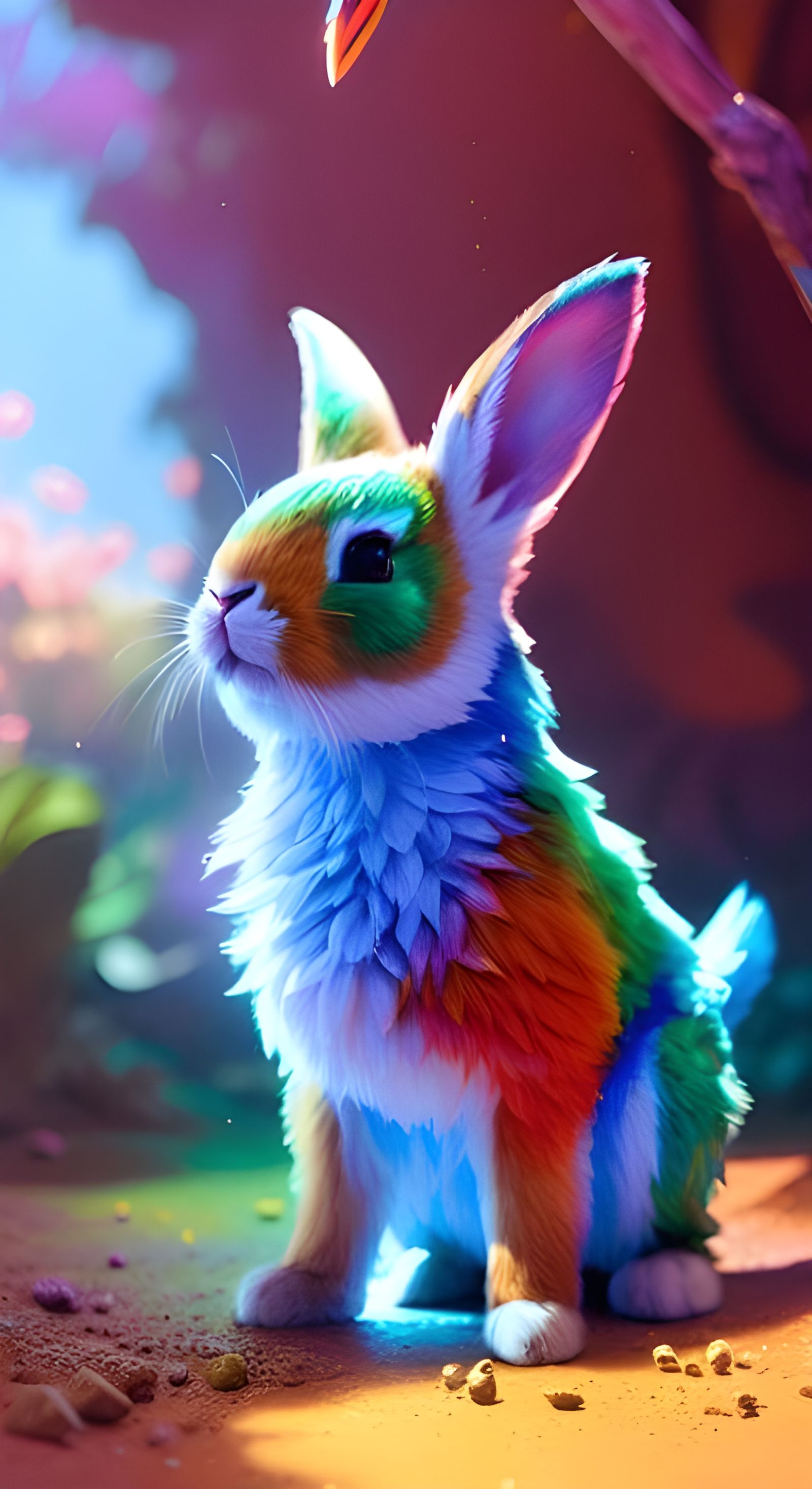 Rainbunny - AI Generated Artwork - NightCafe Creator
