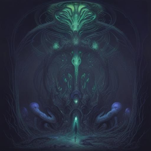 16k resolution, art by H.R. Giger, Brian Froud, imaginary ...